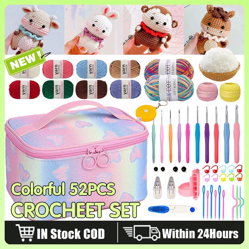 52pcs Beginner Crochet Kit Adult knitting accessories And Adult ...
