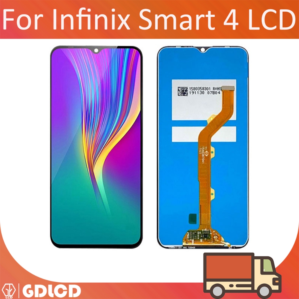 For Infinix Smart 4 4C LCD X653 X663 X653C LCD Display Touch Screen Digitizer Assembly ...