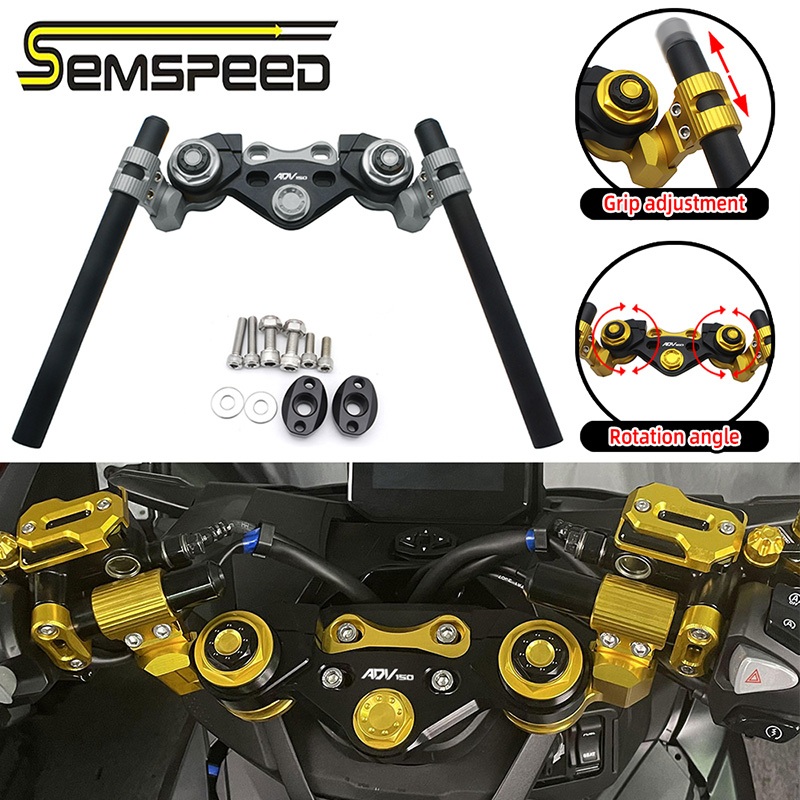 【SEMSPEED】For SYM Husky 150 ADV150 2024-2025 Motorcycle Accessories CNC Adjustable Handle Bar ...