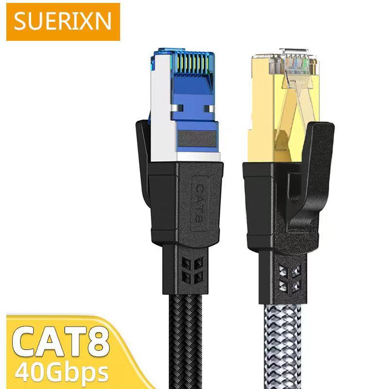 CAT8 NL Braided Cat8 Ethernet Cable rj45 Durable Ransmission Router UTP ...
