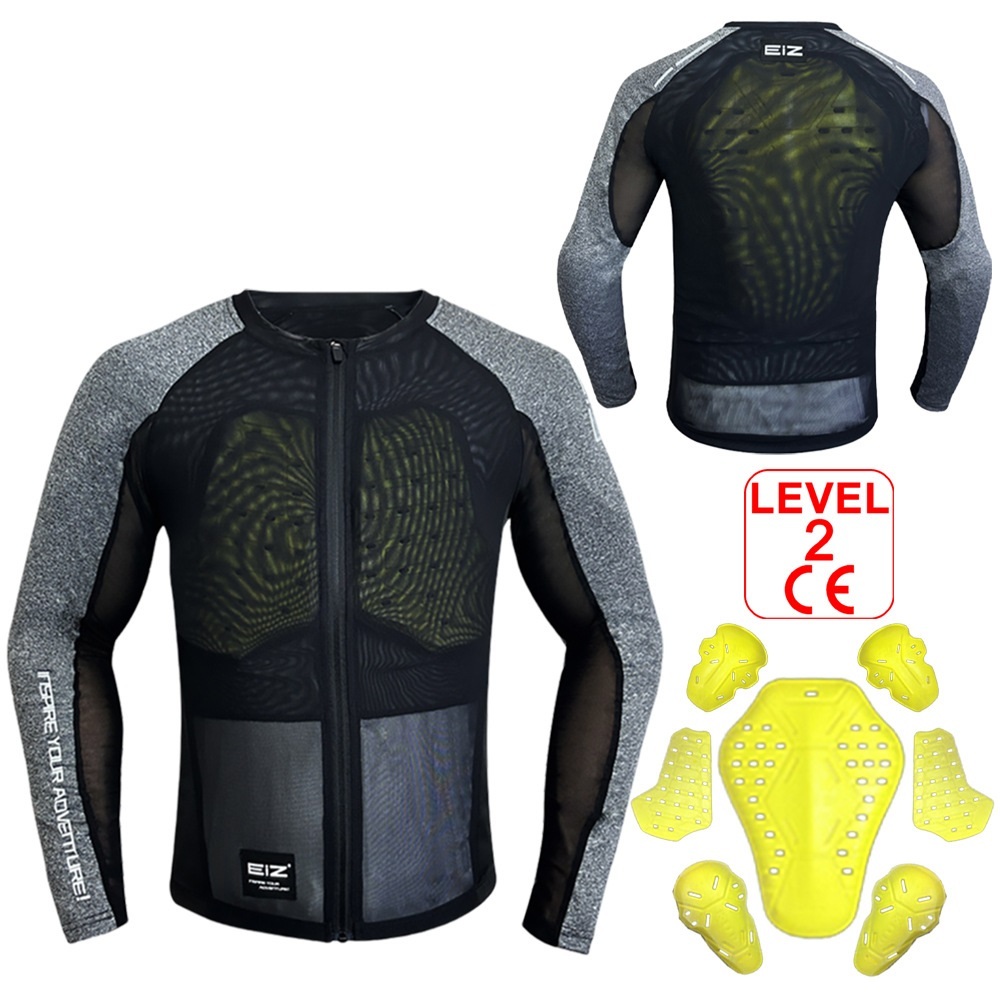breathable sweat-absorbent armor suit racing motorcycle jacket ATV MTB ...