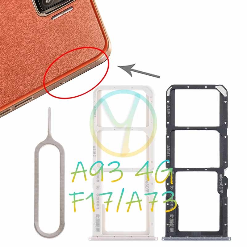 SIM Card Tray For OPPO A73 4G / F17 / A93 4G / A73 5G SIM Card Connector Socket Tray Holder ...