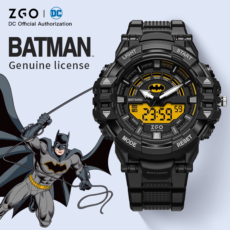 ZGO x DC Batman Watch For Men Lights Digital Waterproof Shock-Resistant ...