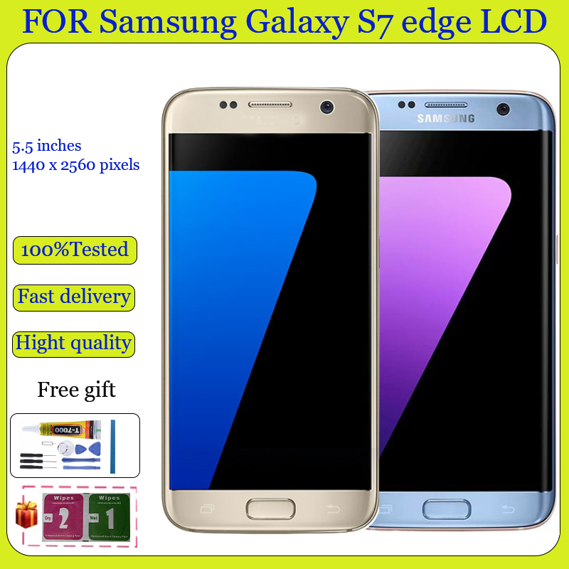 5.5"; Original AMOLED For Samsung Galaxy S7 edge LCD G935F G935FD ...
