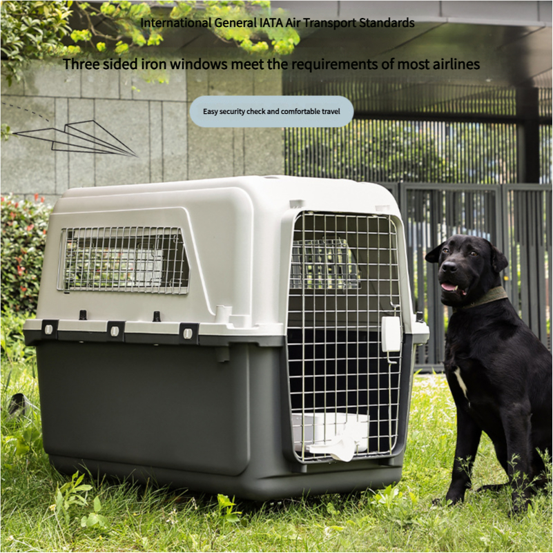 plastic airline approved dog transport box pet carrier and travel crate ...