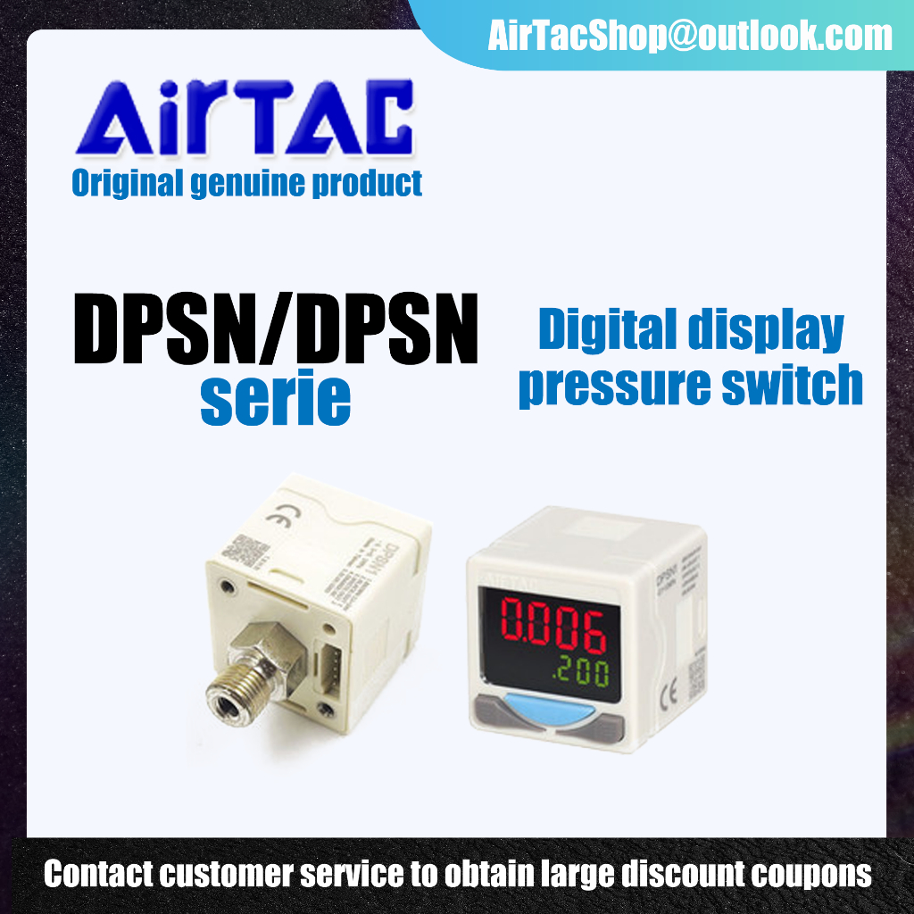 AIRTAC High Precision Digital Pressure Switch DPS Series Pressure ...