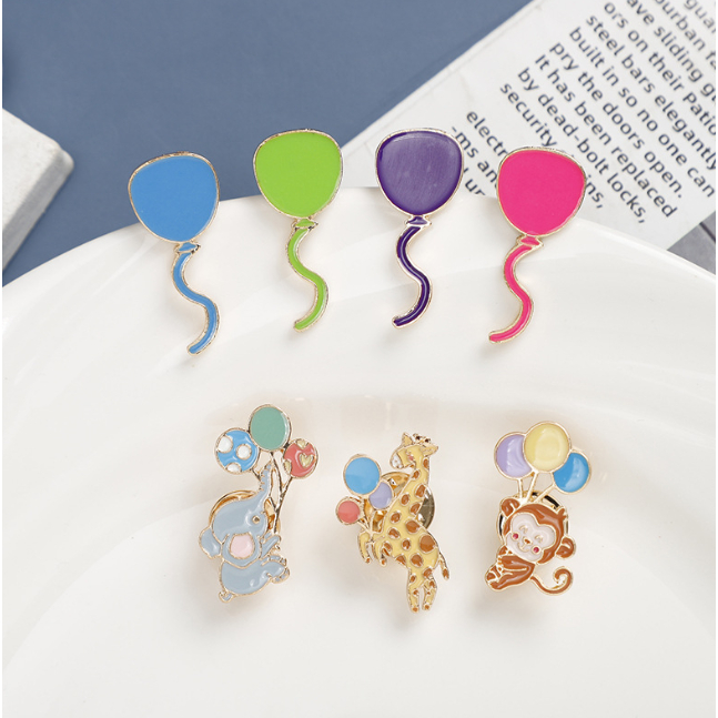 Unique Colorful Balloon Brooch Rose Red Blue Purple Green Colorful ...