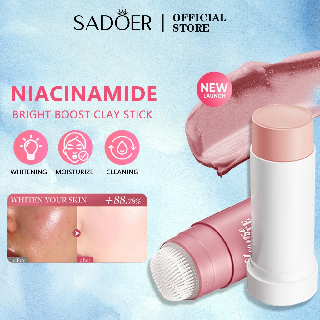 SADOER Niacinamide Whitening Clay Mask Stick 40g | Shopee Philippines