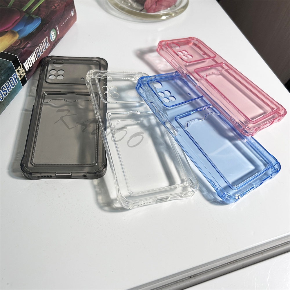 Poco M4 Pro 4G X4 X6 Pro F6 M6 Shockproof Wallet Cards Slot Holder ...