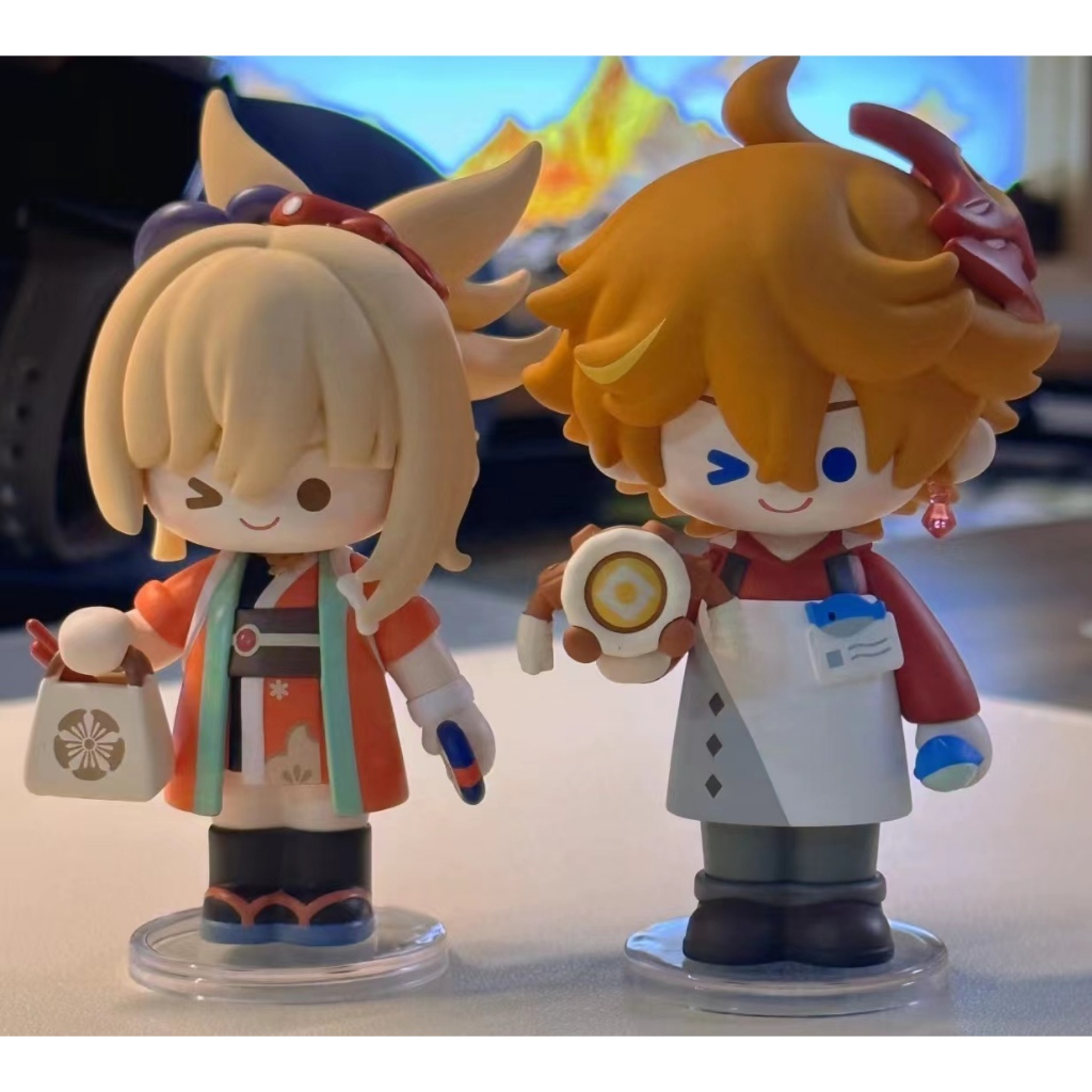 Popmart Genshin impact Cross-Dressing Comics Thought Theme Q Version ...