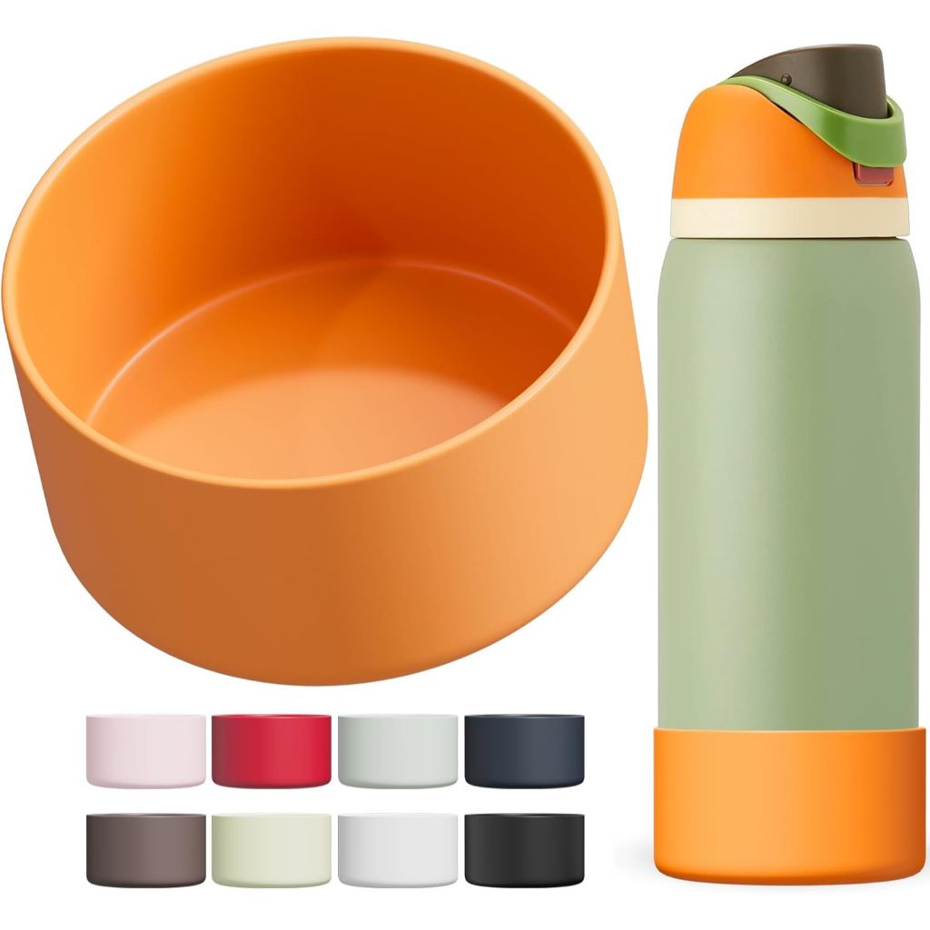 Silicone Water Bottle Boot for Owala 24oz 40oz, 7.5cm Glitter Anti-Slip ...