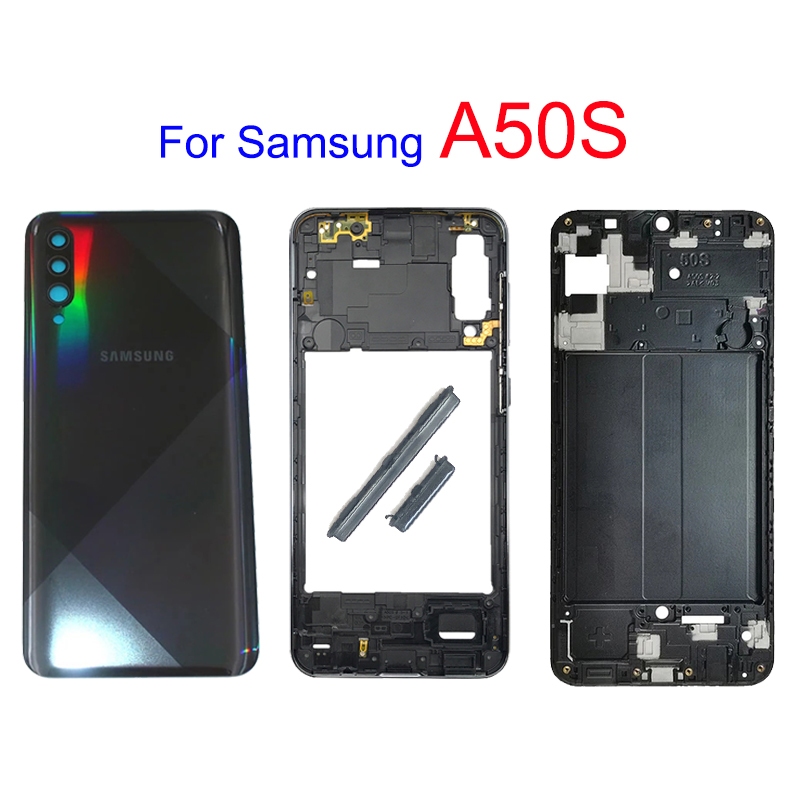 For Samsung A50S Back Cover Housing Middle Frame And LCD Frame | Shopee ...