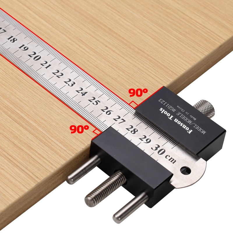 Steel Ruler Positioning Block Angle Scriber Line Marking Gauge for ...