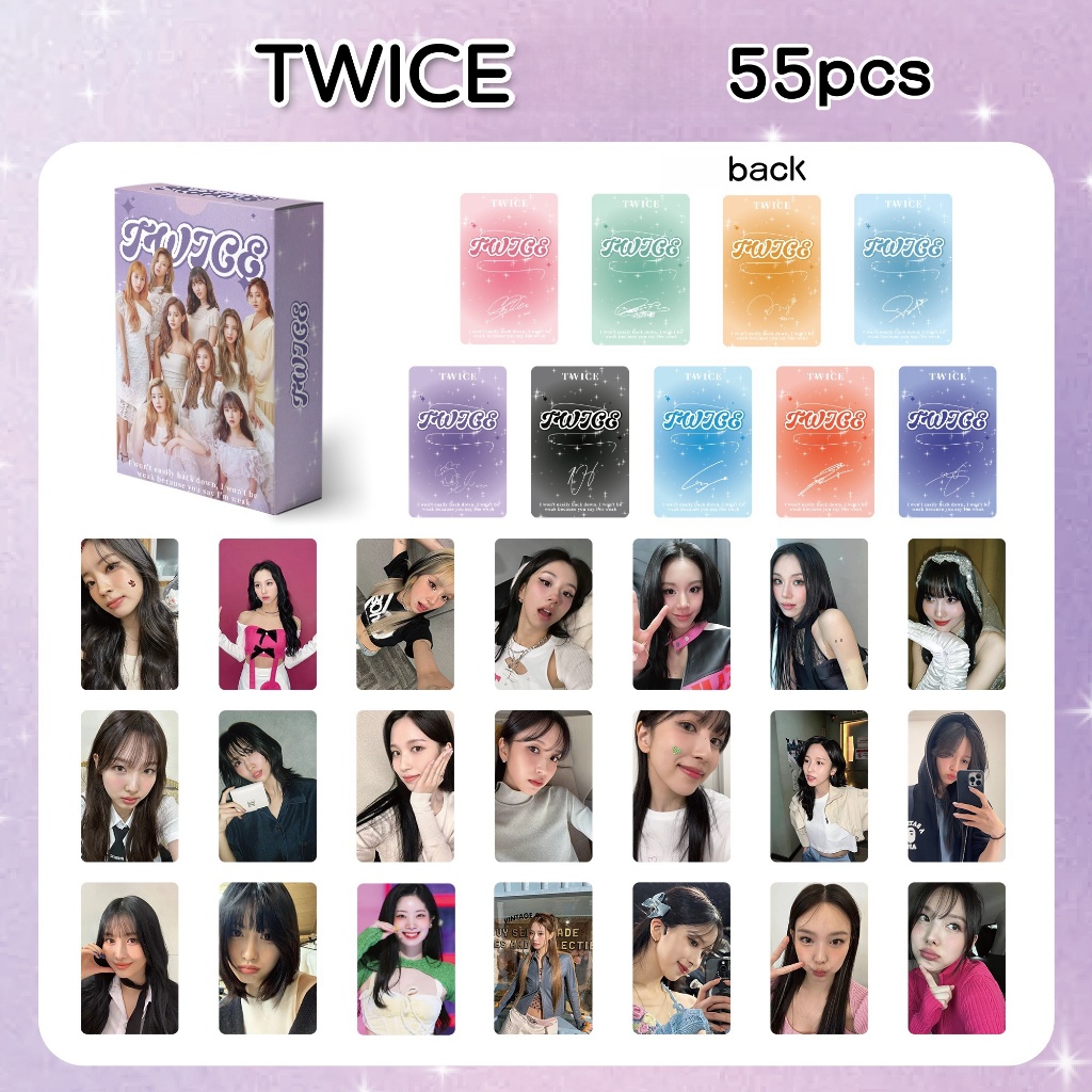 50-55pcs TWICE Photocards Laser Hologram Lomo Cards With You I GOT YOU MISAMO Nayeon Jeongyeon ...