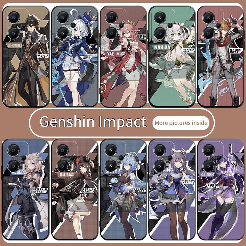 casing for xiaomi POCO F3 C40 M5 M4 M3 X3 X4 NFC GT Pro Cover Genshin ...