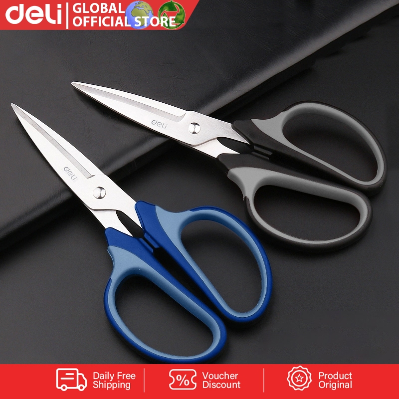 Deli Stainless Steel Scissors 6 inches (154mm) School Office Supplies ...