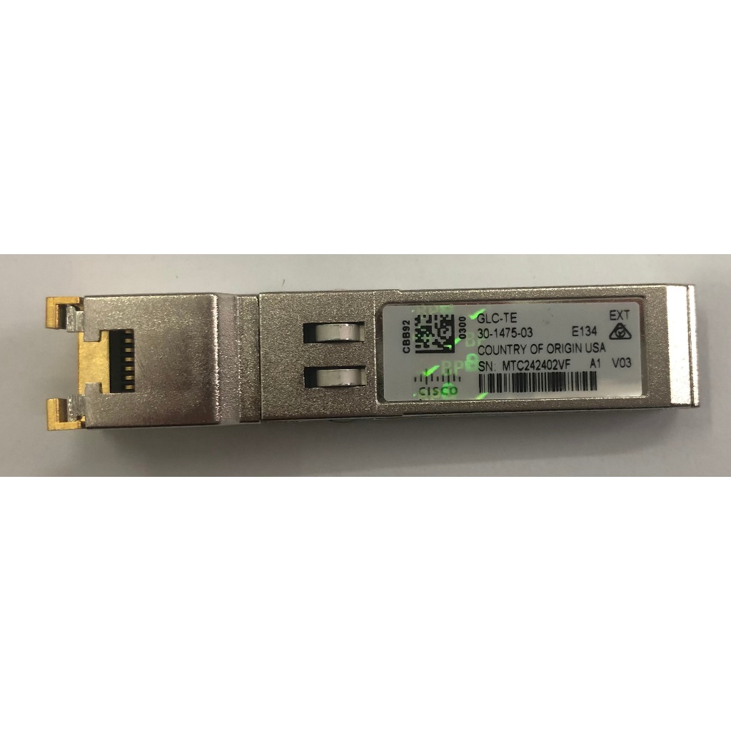 Cisco GLC-TE 1G SFP Copper RJ45 100m 1000BASE-T Transceiver Module | Shopee Philippines