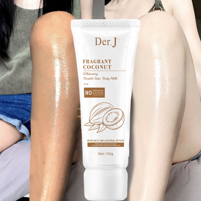 Der.j coconut Double Tube Whitening Body Lotion 100g | Instant ...