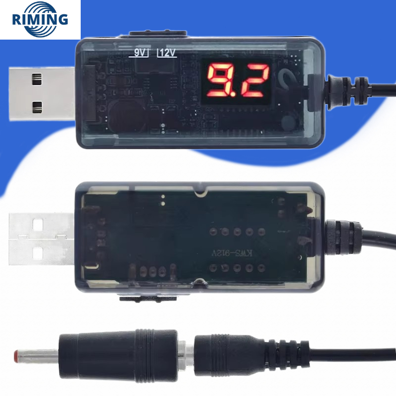 USB Boost Converter DC 5V to 9V 12V USB Step-up Converter Cable + 3.5x1 ...