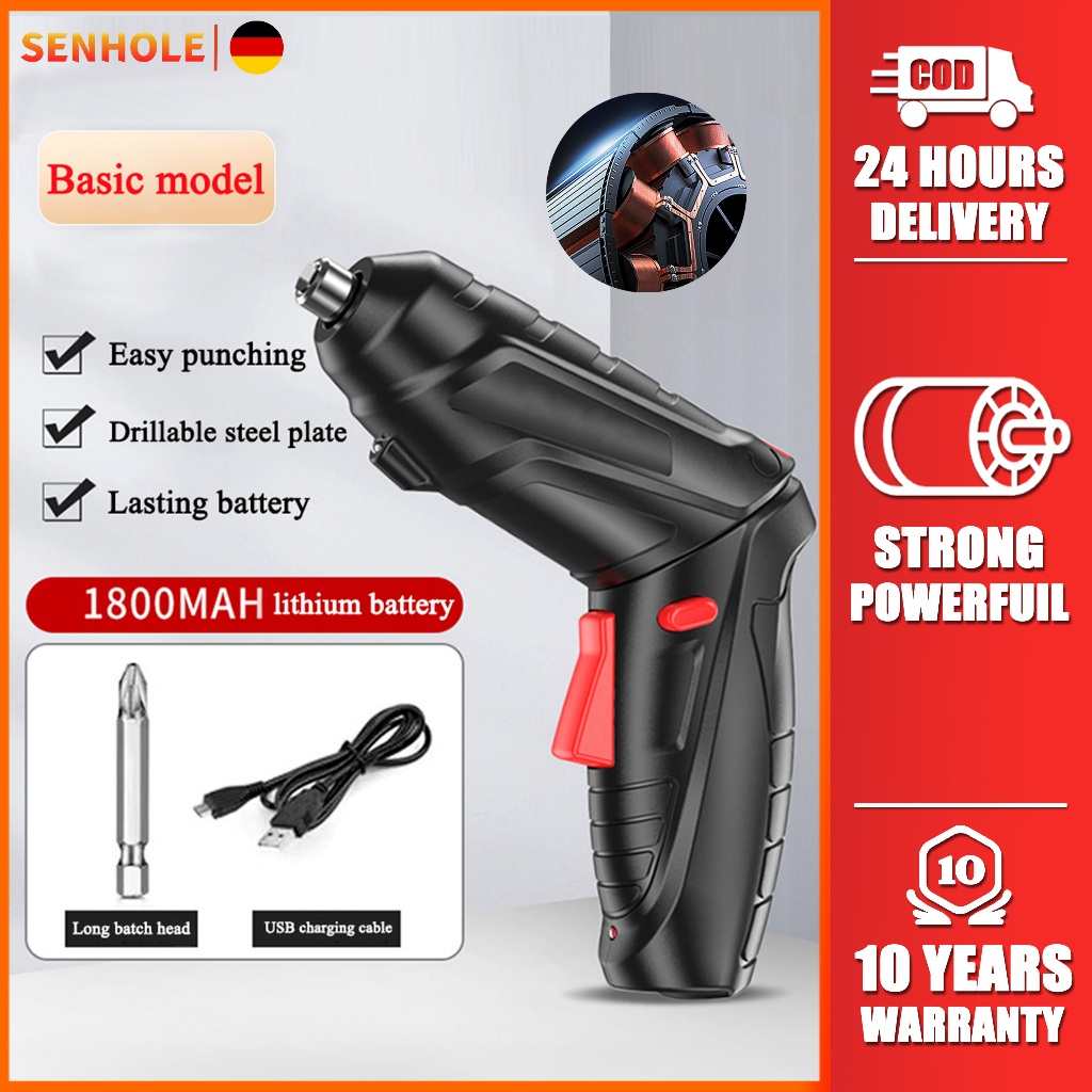 48PCS Cordless Screwdriver Attachment Set Foldable Electric Kit 4.8v ...