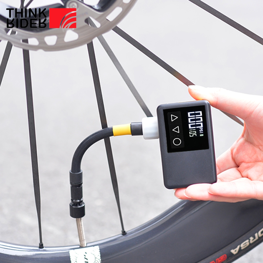ThinkRider Bicycle pump Mini electric pump 120PSI MTB Road bike ...