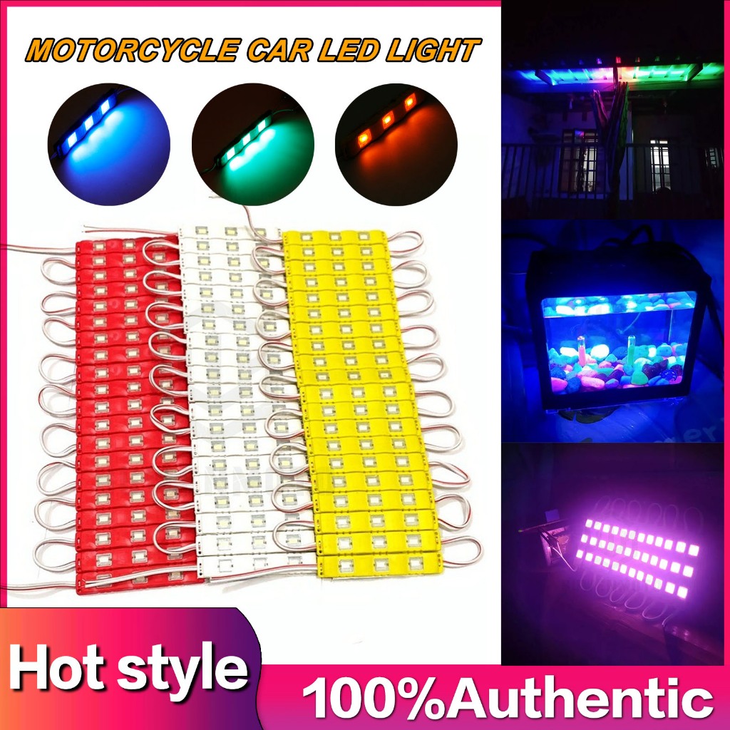 Motorcycle Car Module LED 3Led Square Lights Decorative Lights ...