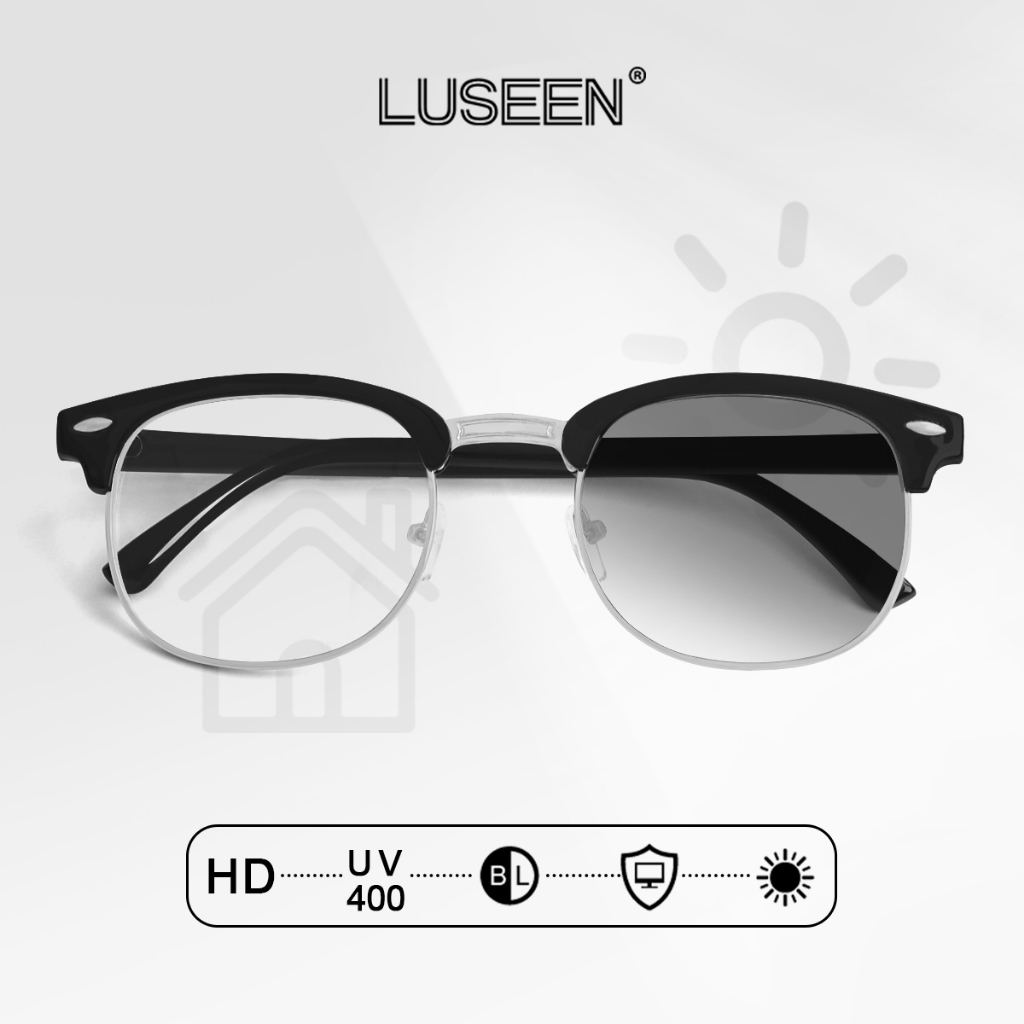 LUSEEN Photochromic Computer Glasses For Woman And Men Eye Glasses ...
