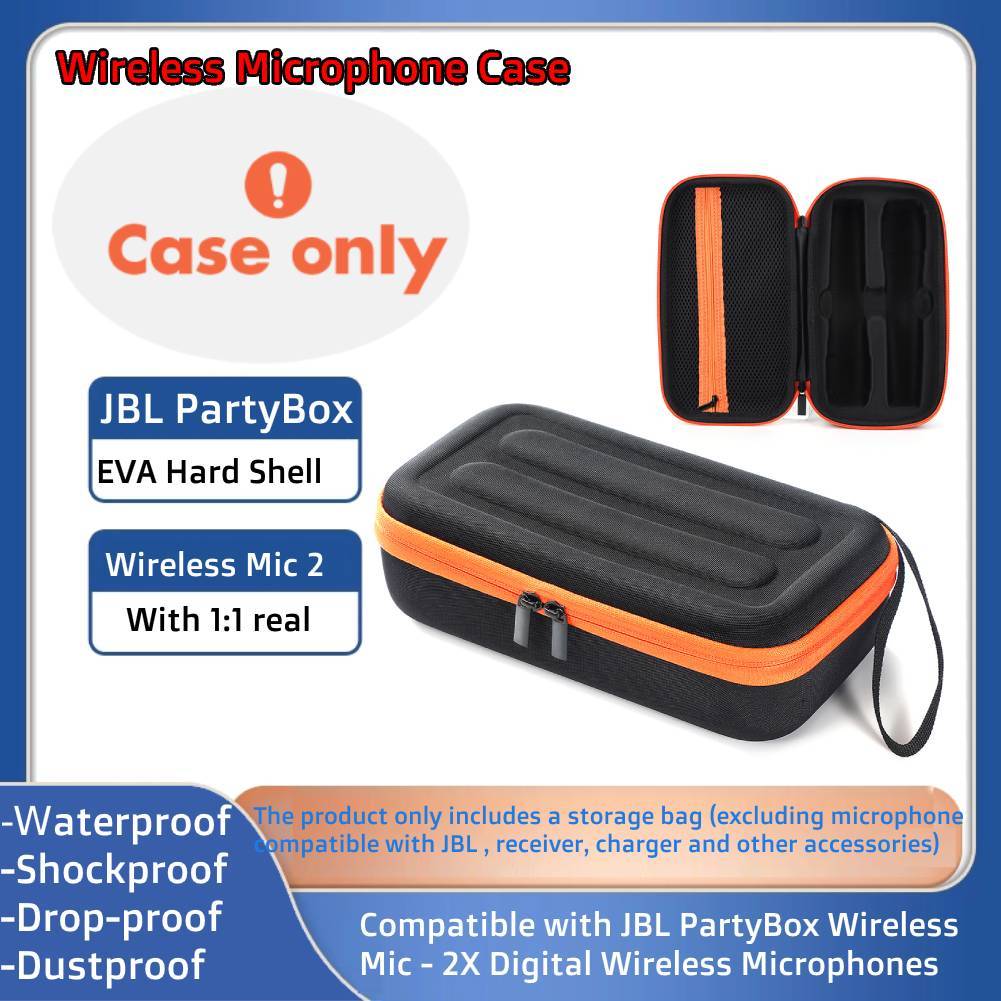 Wireless Handheld Dual Microphone Carrying Case for JBL PartyBox ...