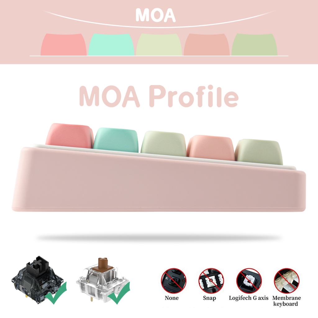 Candy keycaps 126 Keys keycaps MOA Profile DYE-SUB Personalized For ...