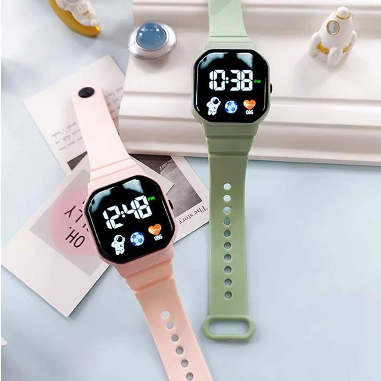 LED Screen Electronic Watch with Korean Style Minimalist Design ...