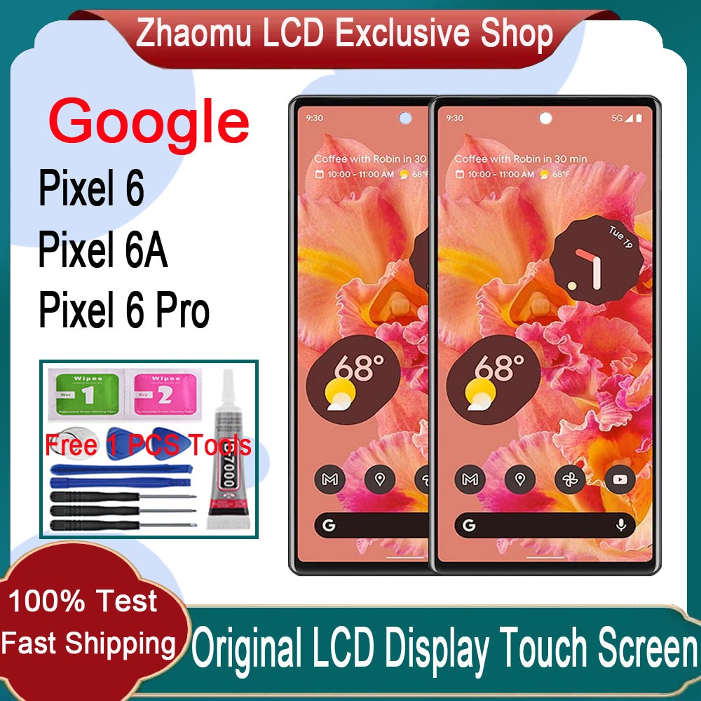 Original AMOLED Google Pixel 6 6a 6 Pro LCD Display Touch Screen With ...