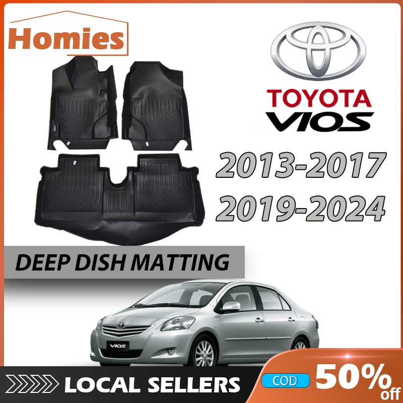 5D For Deep Dish Matting for Toyota Vios 2013 to 2017&2019-2024 Year ...