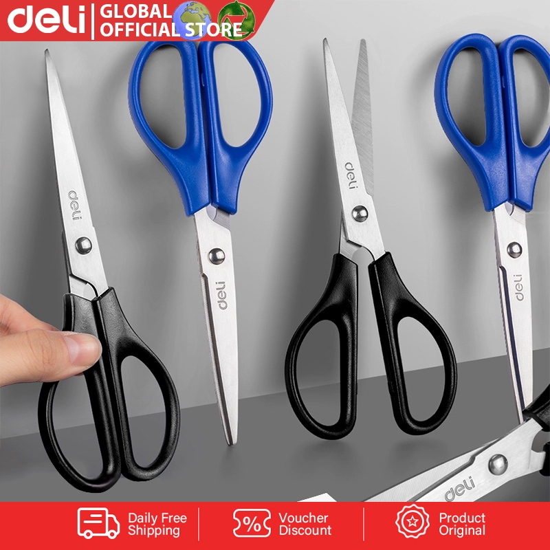 Deli Steel Blade Hand Made Cut Paper Scissors DIY Cutter Stationery ...