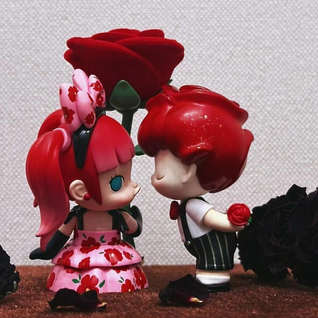 Pop MART POP MART MOLLY Rose dimoo Confession Fountain Valentine's Day ...