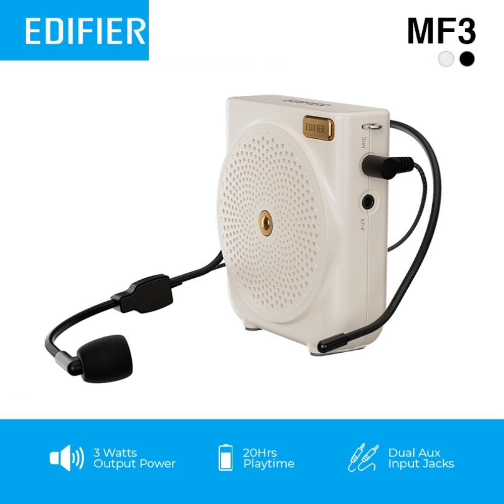 Edifier MF3 Portable Voice Amplifier 3 watts (RMS) Output Power Wired/ Wireless Suitable for ...