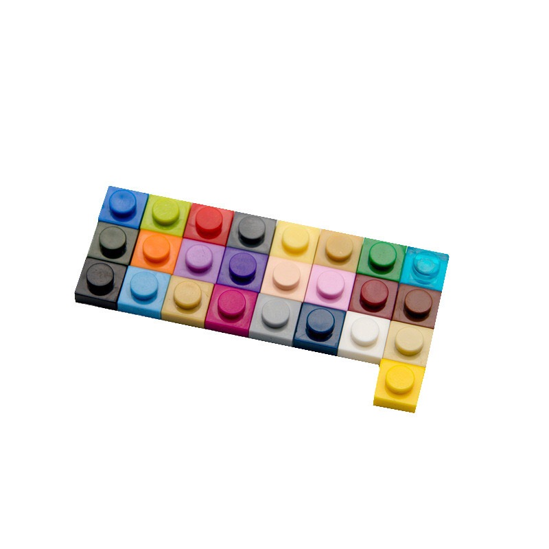 50pcs MOC Brick 3024 Plate 1x1 Building Blocks Pixels Painting Children ...