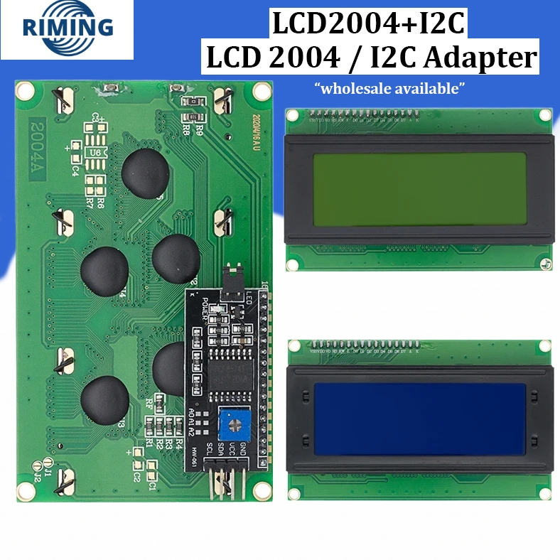 1PCS LCD2004+I2C 2004 20x4 2004A Blue / Yellow Green screen HD44780 for arduino Character LCD ...