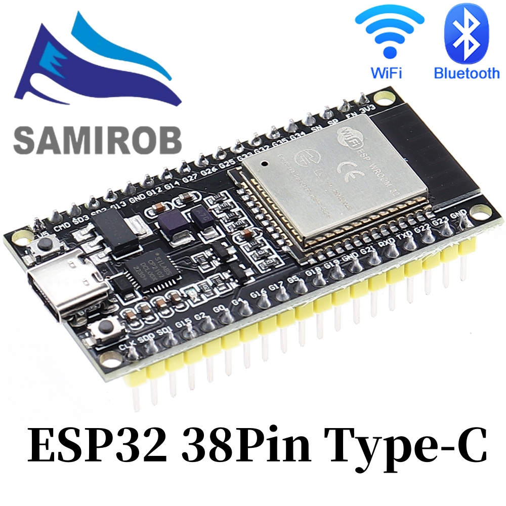 ESP-32S ESP-WROOM-32 ESP32 ESP-32 Bluetooth and WIFI Dual Core CPU with Low Power Consumption ...