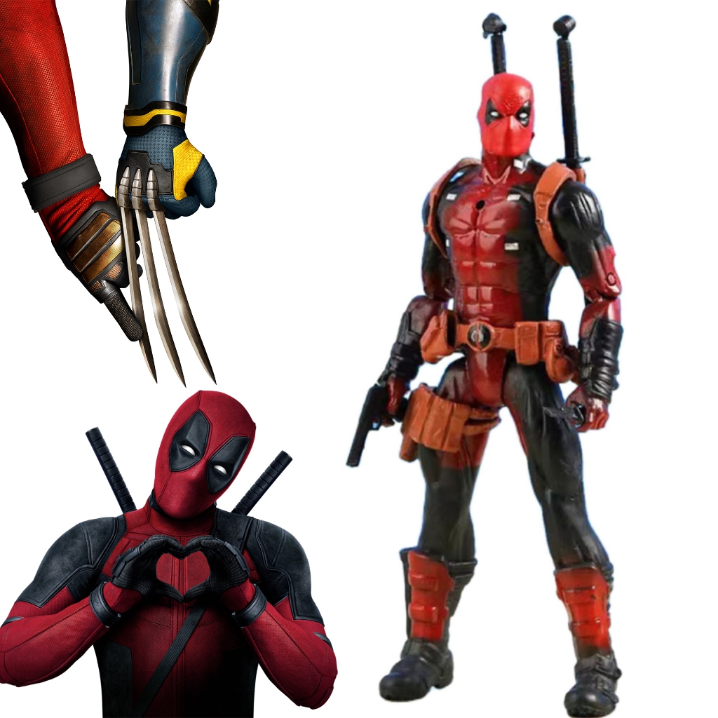 DeadPool Moveable Action Figure Model Toys Deadpool and Wolverine Model ...