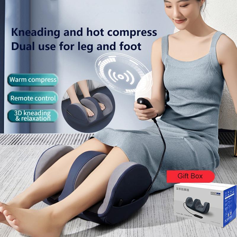 Electric foot massager Remote control rotary acupressure point foot ...
