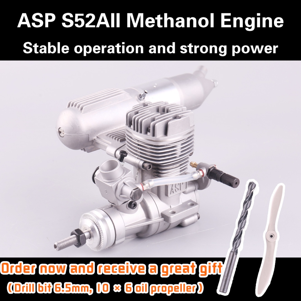 ASP S52A/S52AII 52 Grade Scale 8.47cc 2 Stroke Nitro Engine for RC ...