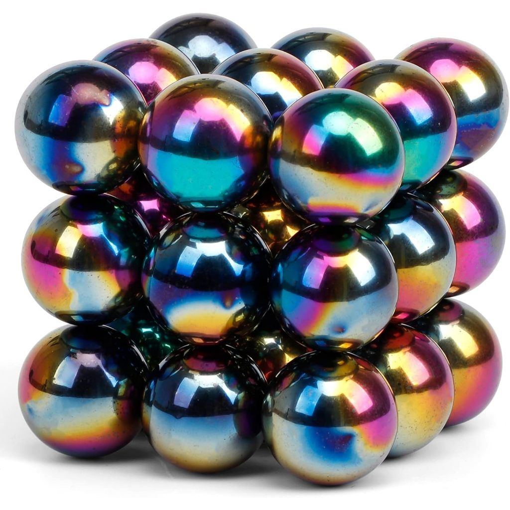 Magnet Rainbow Ball Fidget Toy, DIY Hematite Stones Toys for Adults ...