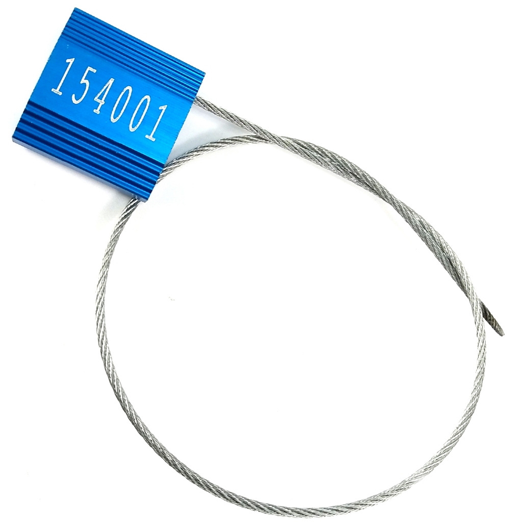 50 Blue High Security Cable Seals with Barcode Pull Tight Numbered ...