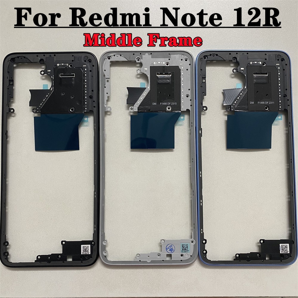 For Xiaomi Redmi Note 12R Middle Frame Back Housing Case Mid Plate ...