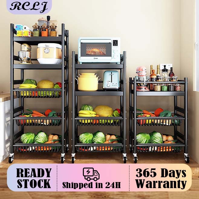 Kitchen rack floor-standing multi-layer storage rack household multi ...