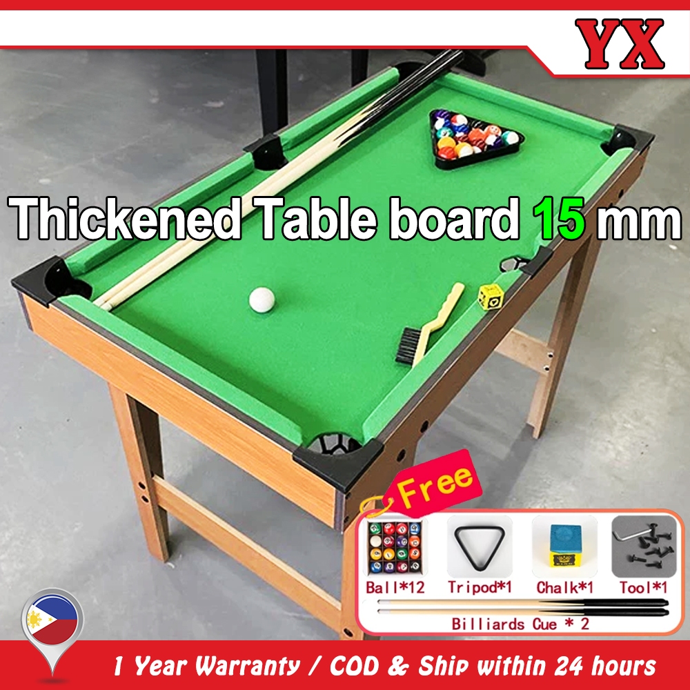 billiard table for kids 27x14 inches mini wooden pool table with cues ...