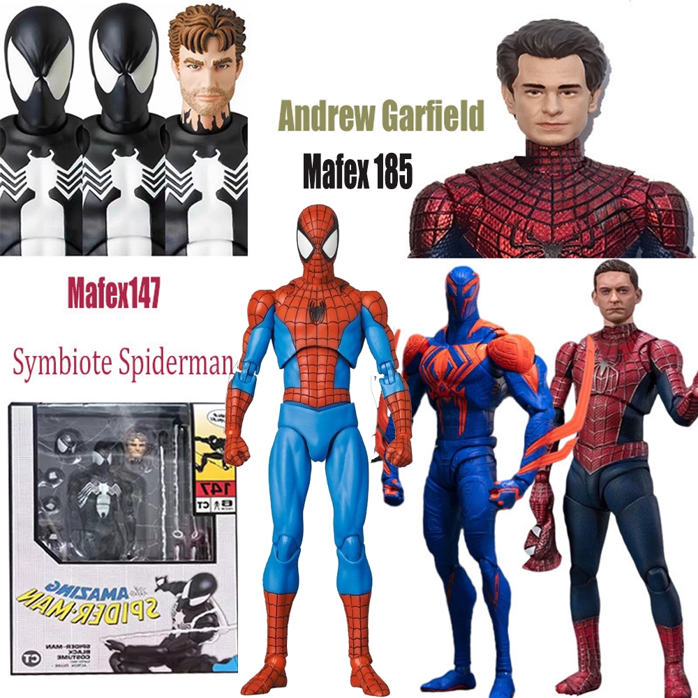 Symbiote Spiderman Mafex 147 Black Costume Andrew Garfield Yamaguchi ...
