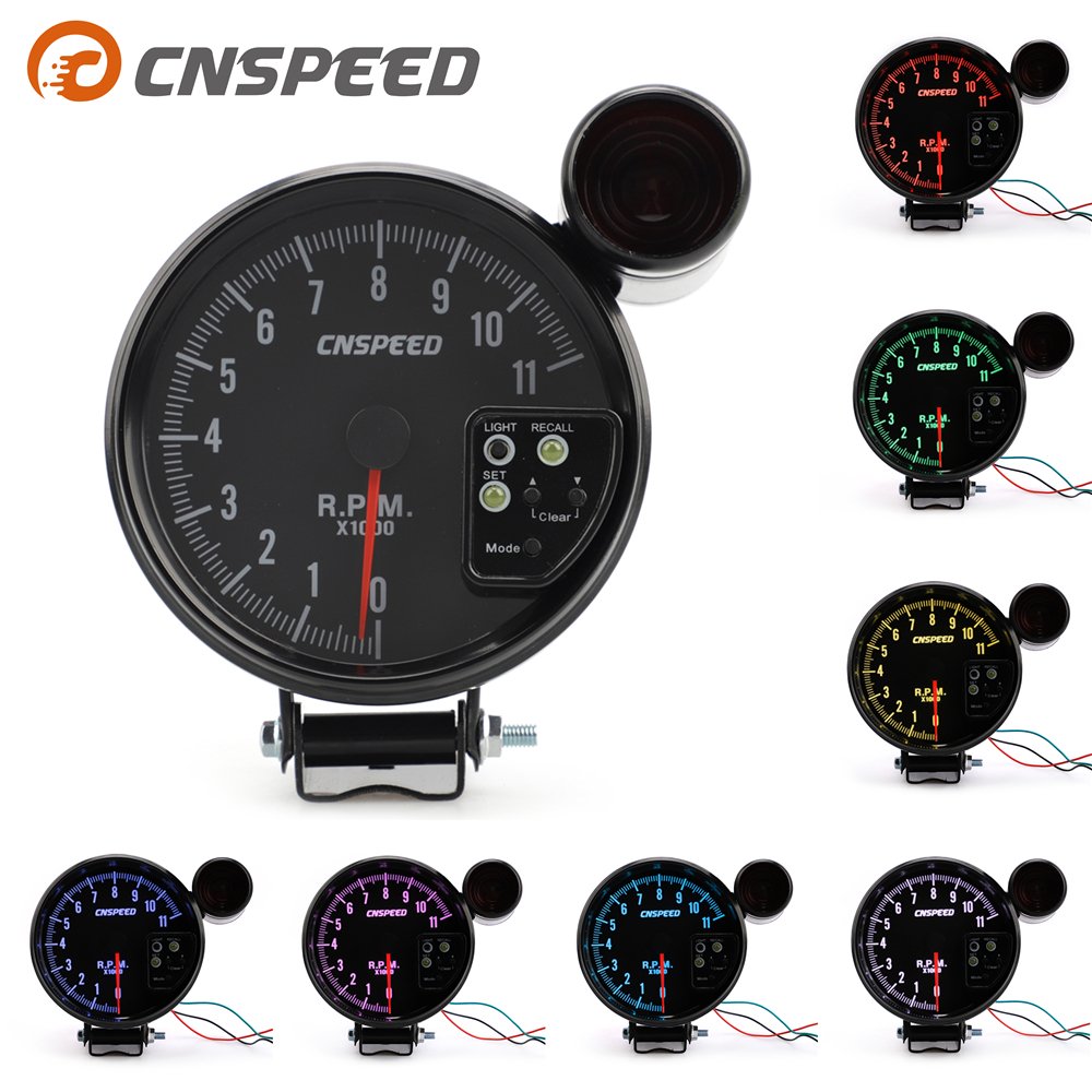 5 Inch RPM Meter Racing Car Gauge Auto Tachometer 11000k With Led Shift ...