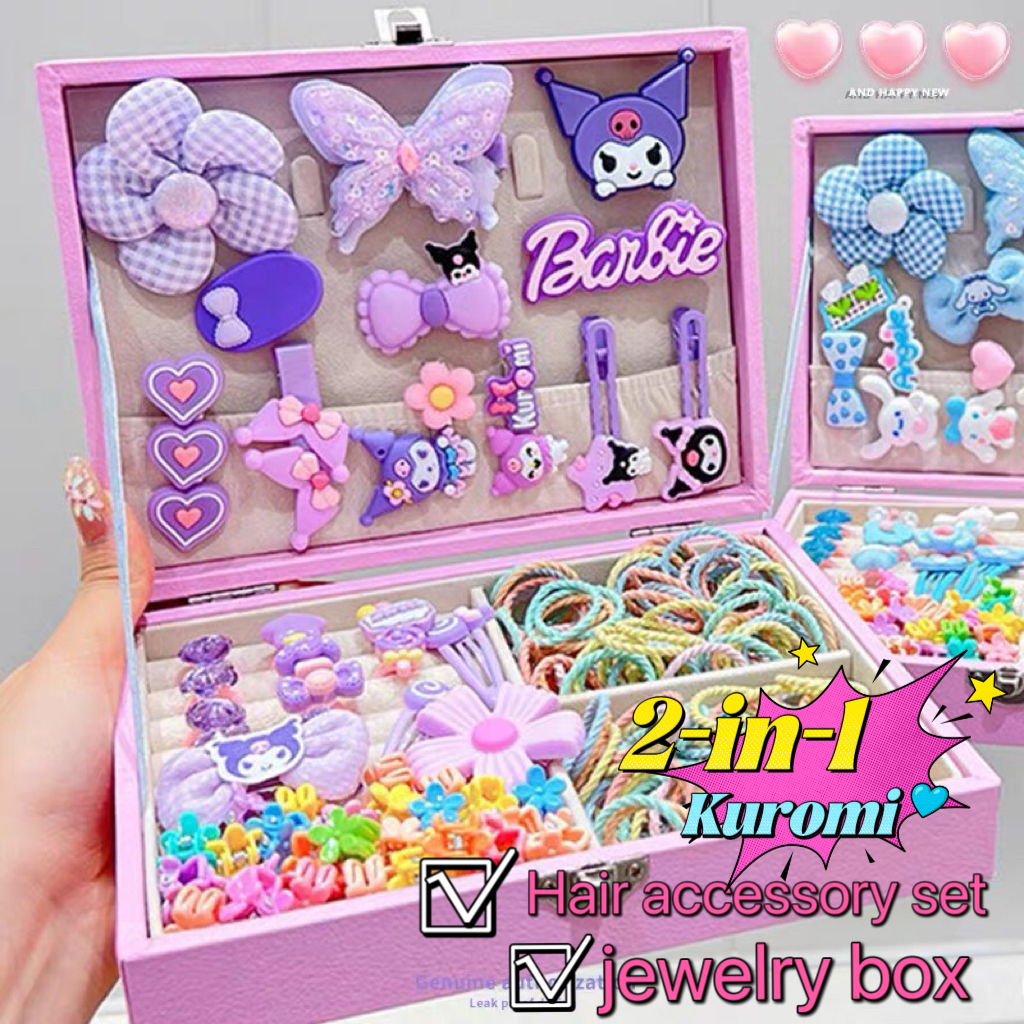 Sanrio Hair Ties Anime Hair Ring Ornaments Cinnamoroll My Melody Kuromi ...