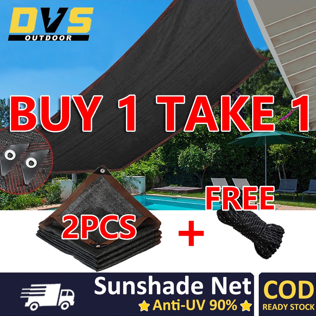 Buy1 Take1 Anti-UV 90% Sunshade Net Sun Shade Set Heavy Duty Shades ...